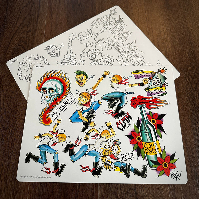 Aaron Coleman/Dave Woodard #01 - tattooflashcollectiveeurope