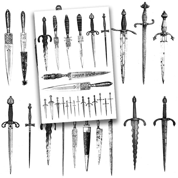 Medieval Dagger Tattoo