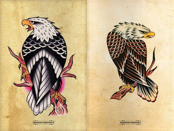 Sailor Jerry Eagle Tattoo Flash